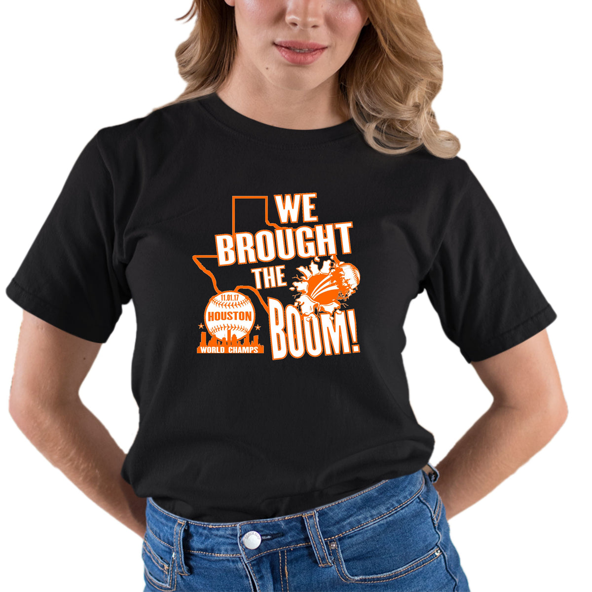 We Brought The Boom Houston World Champs Adult-Tshirt – Thealmighteecom