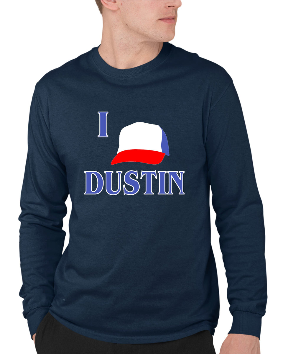 I Hat Dustin I Love Dustin Longsleeve-Tshirt – Thealmighteecom