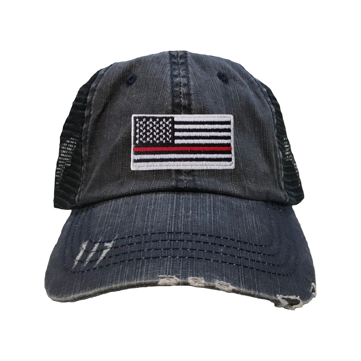 Thin Red Line Flag Trucker-Hat – Thealmighteecom