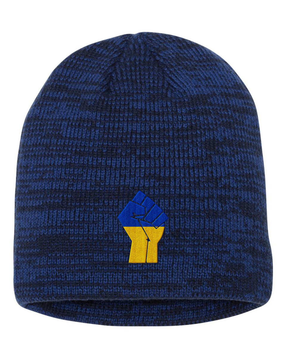 Support Ukraine I Stand With Ukraine Ukrainian Flag Knit-Hat ...